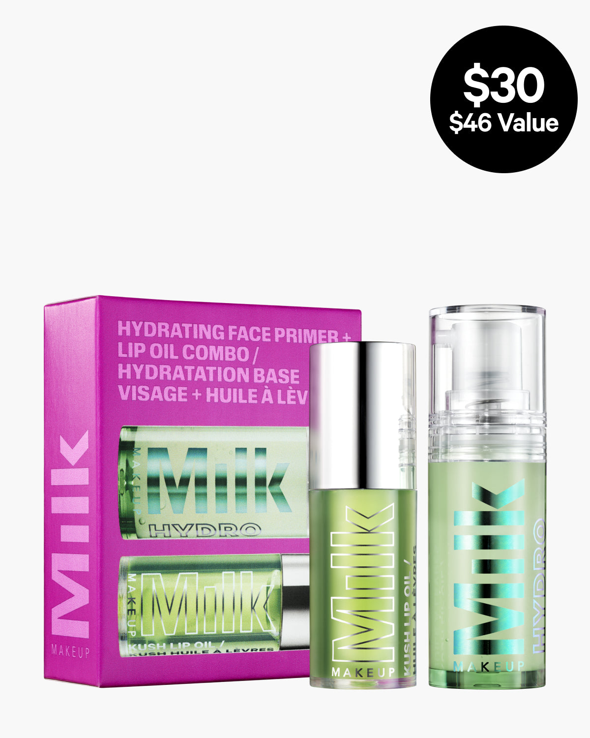 Hydration Heroes Primer and Lip Oil Duo | Milk Makeup